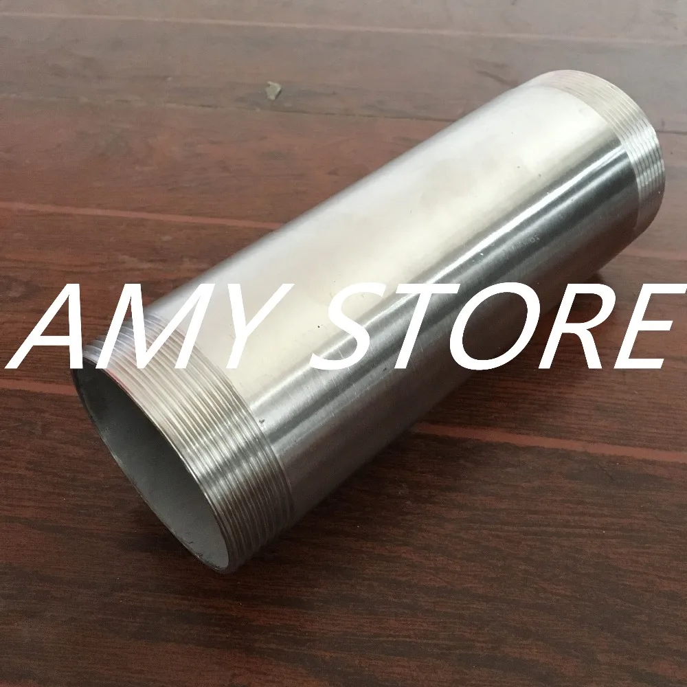 2 1/2"Male x2 1/2"Male Threaded Pipe Fitting 200MM Stainless Steel ...