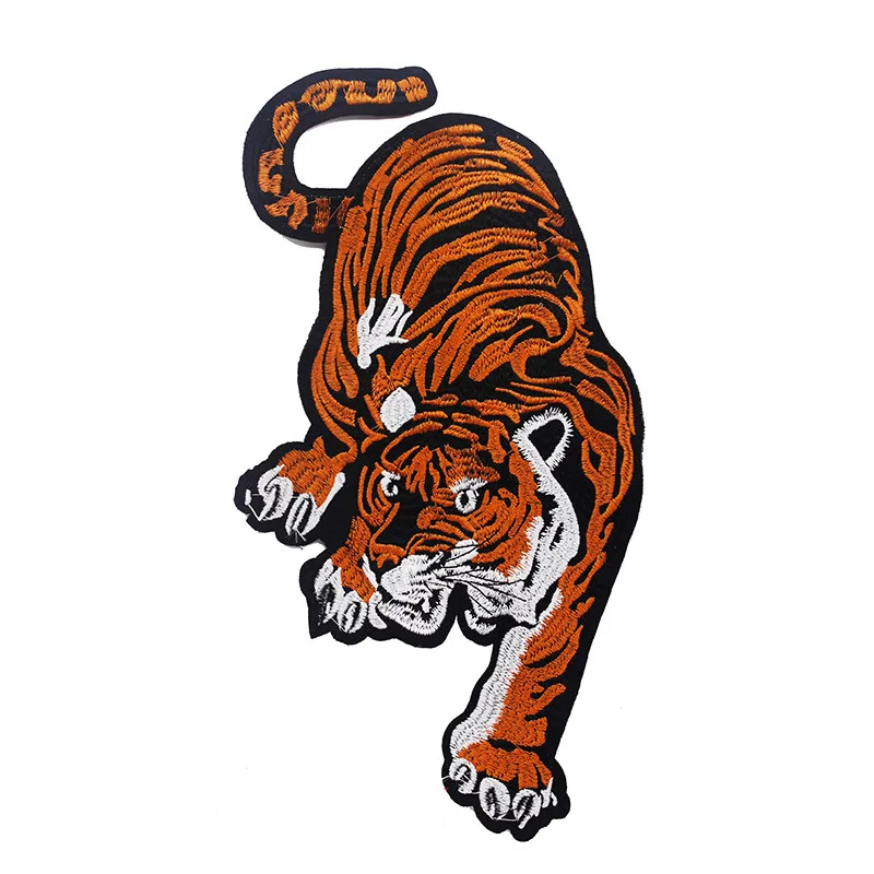 10pieces-Bengal-Tiger-Pattern-Cloth-Patches-Embroidery-Sew-On-Patch ...