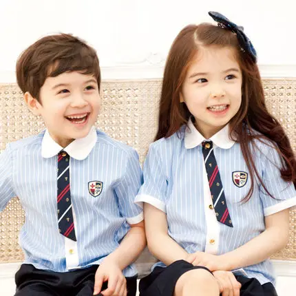 Wholesale Kid's School Uniforms 95% Cotton Summer Clothes Primary ...