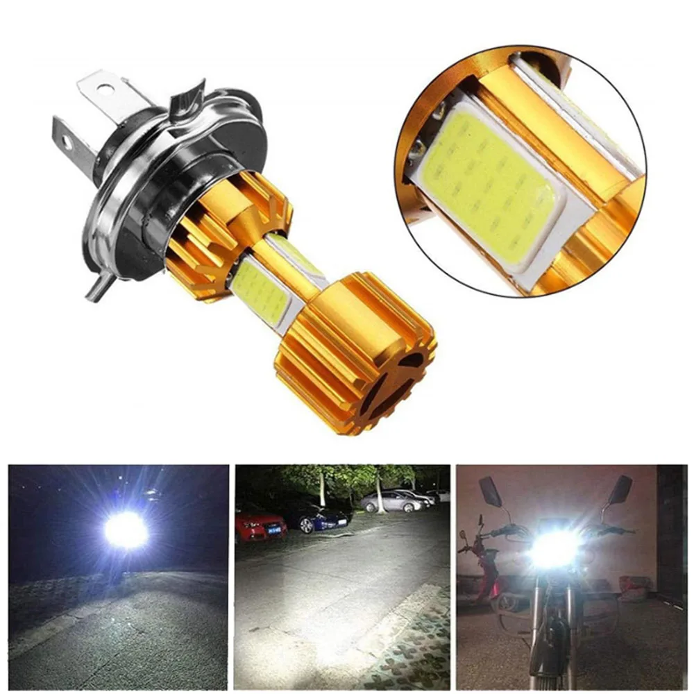 1pcs H4 Led Motorcycle Headlights Bulb 6500k 12v Electric Motorbike