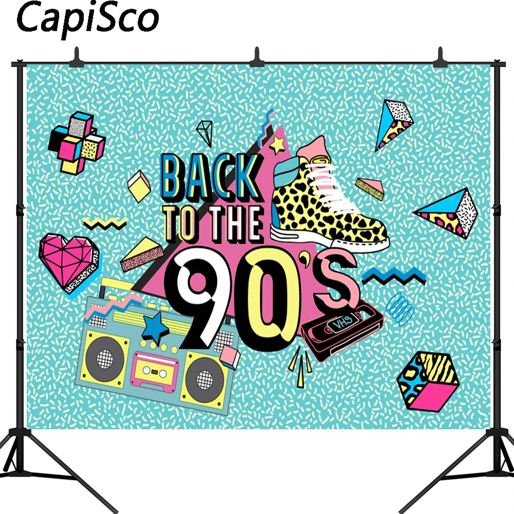 Capisco Vinyl Photographic Background Back to the 90s Hip Hop Backdrop ...