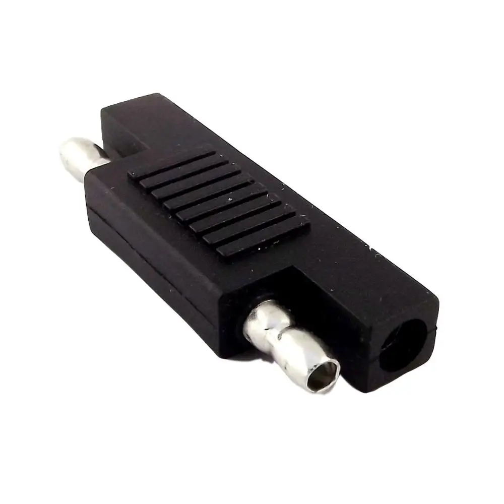 2pcs-SAE-DC-Power-2-Pole-Flat-Male-Plug-to-Male-Gender-Changer-Adapter ...