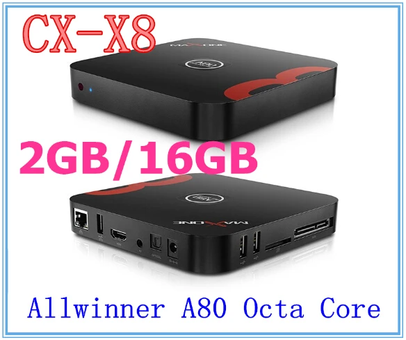 CX X8 Smart TV Box Allwinner A80 Octa Core 2GB 16GB AP6330 Wifi XBMC TV ...