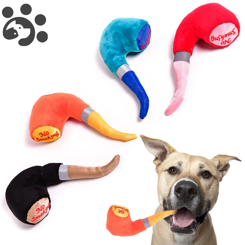 Plush-Squeak-Toys-for-Dogs-Smoking-Pet-Toys-Cat-Interactive-Spike-Toys ...