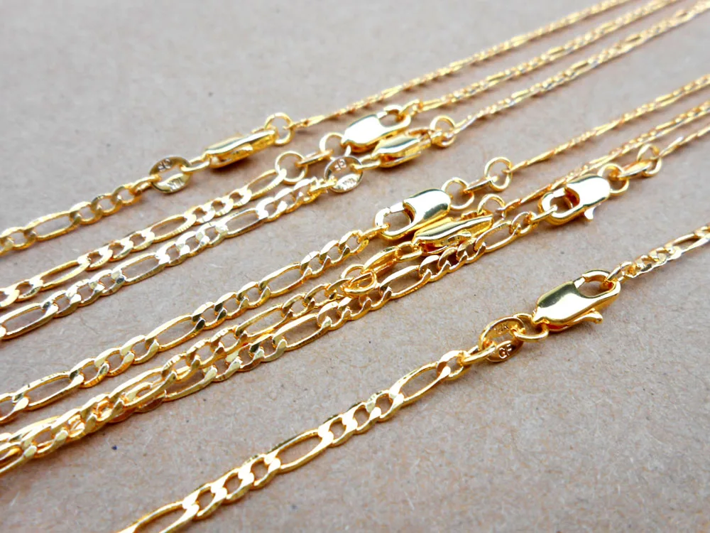 5PCS-Gold-COLOR-NEW-fashion-popular-selling-16-inch-Feijia-Luo-chain-2 ...