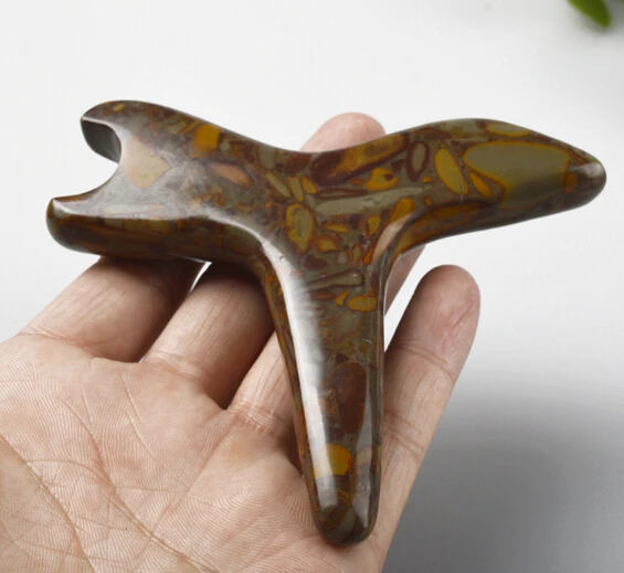 Chinese natural Stone needle Reflexology Massage body Acupuncture point ...