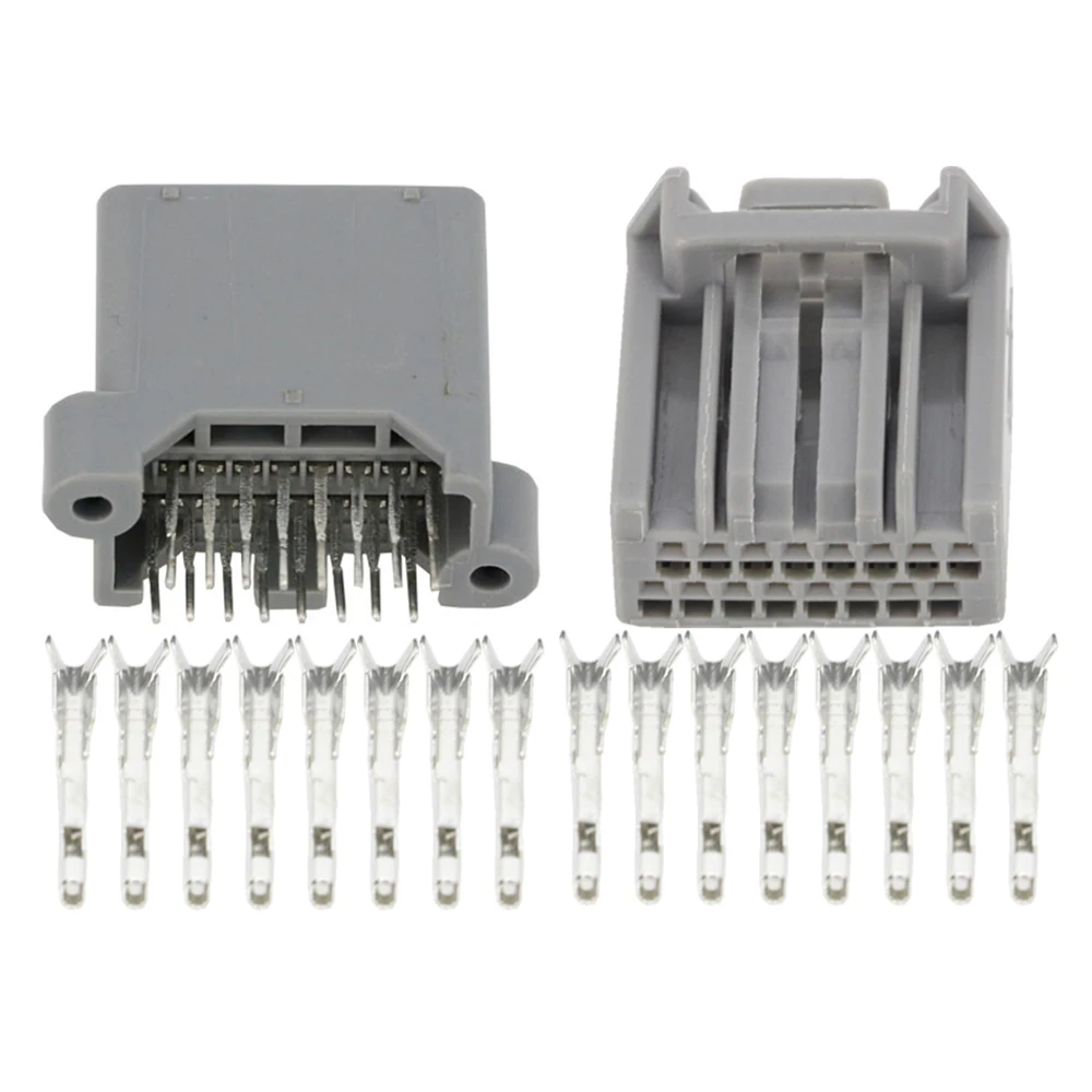16 Pin sheathed car connector rectangular waterproof car connector plug ...