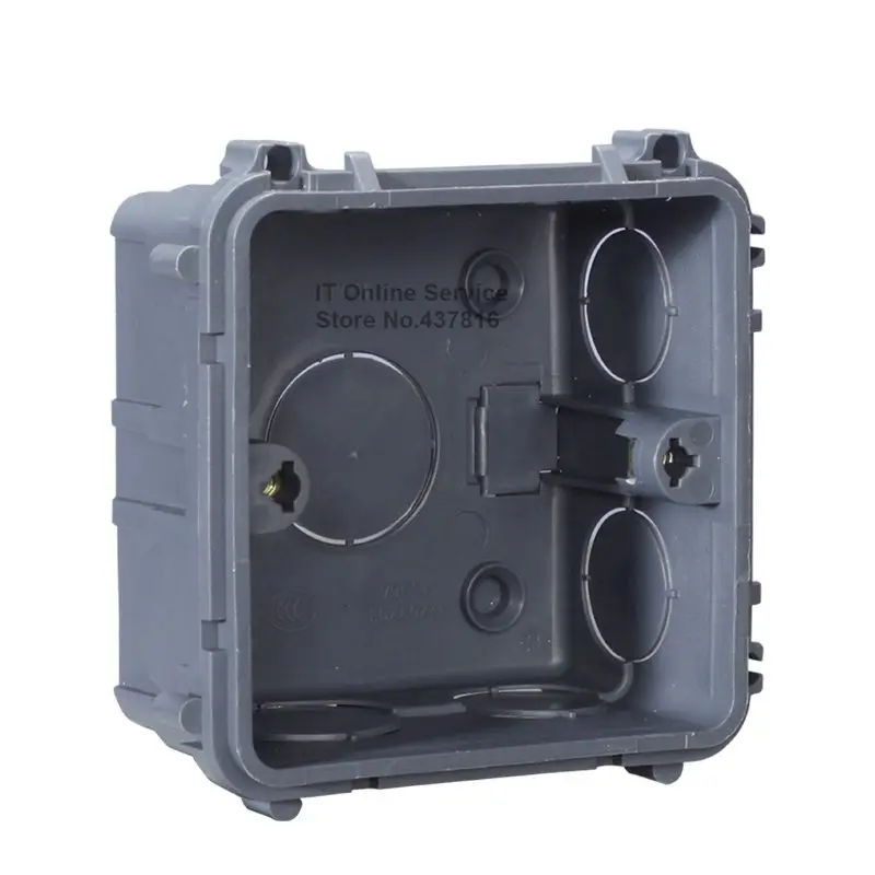 1PCS 86 Type Wall Switch Back Box Fire retardant PP Material Base Box ...