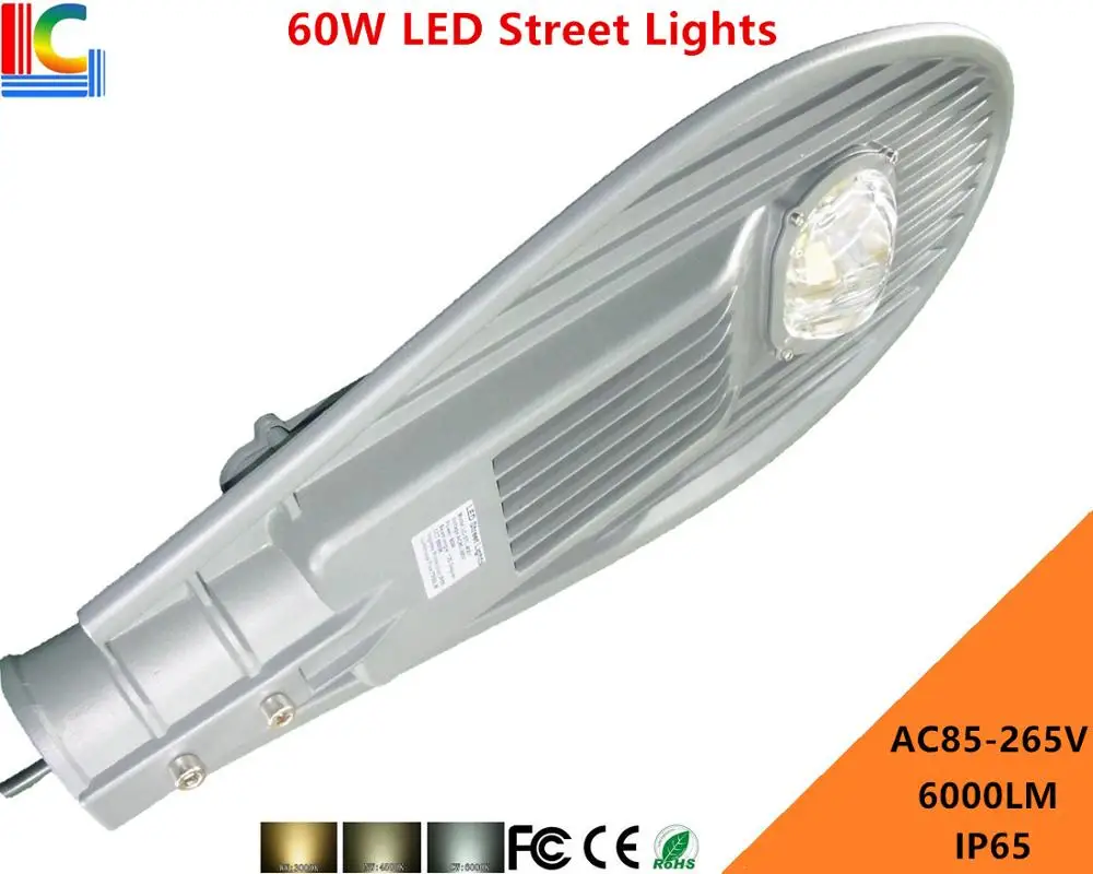 AC85 265V 60W LED Street light 110V 220V 130W/LM IP65 Waterproof Apply ...