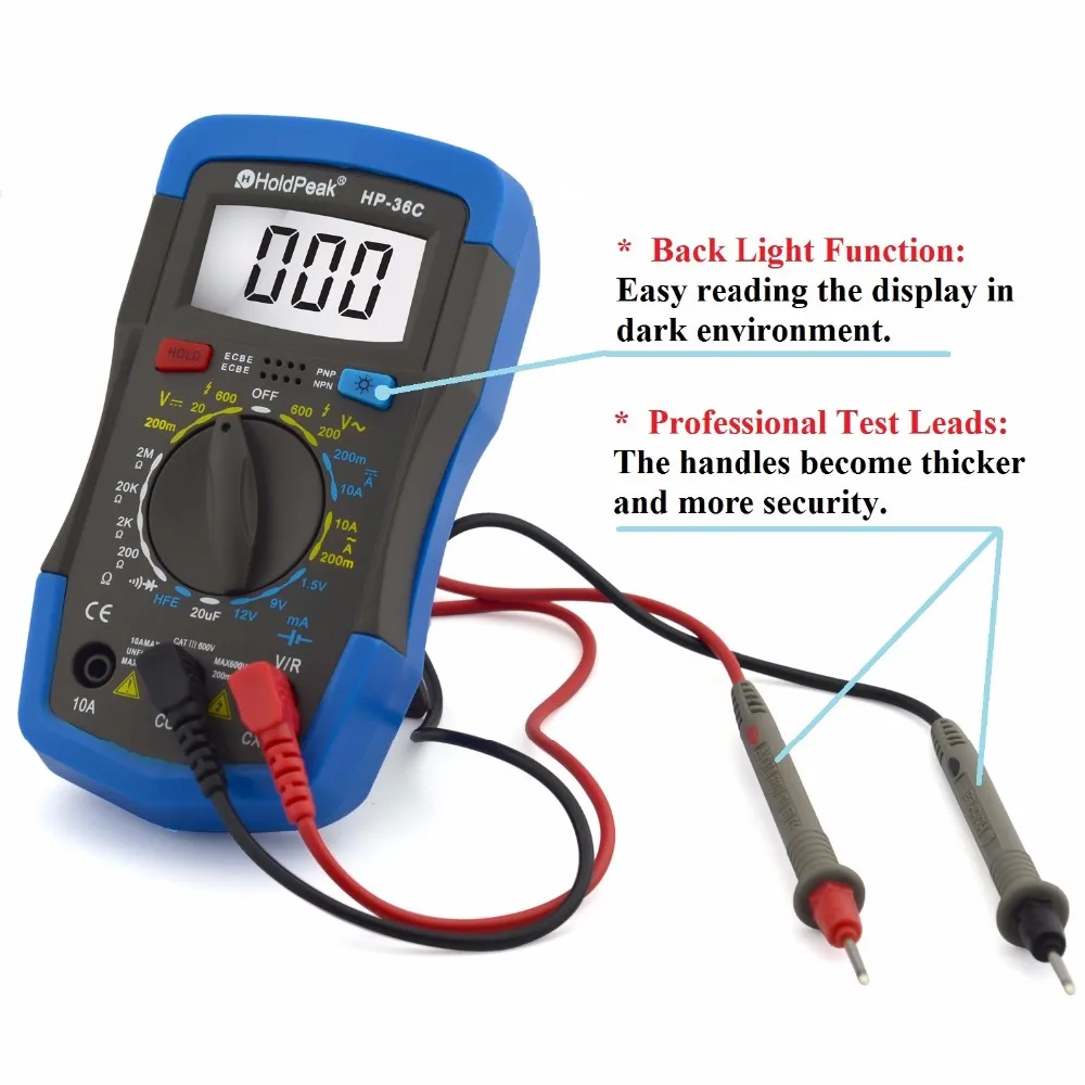 Buy HOLDPEAK HP-36C Multimetro Digital Professional Multimeter