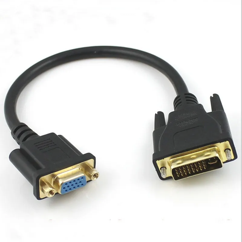 Analog DVI 24+5 Male to VGA Female Monitor Converter adapter Cable 20cm ...
