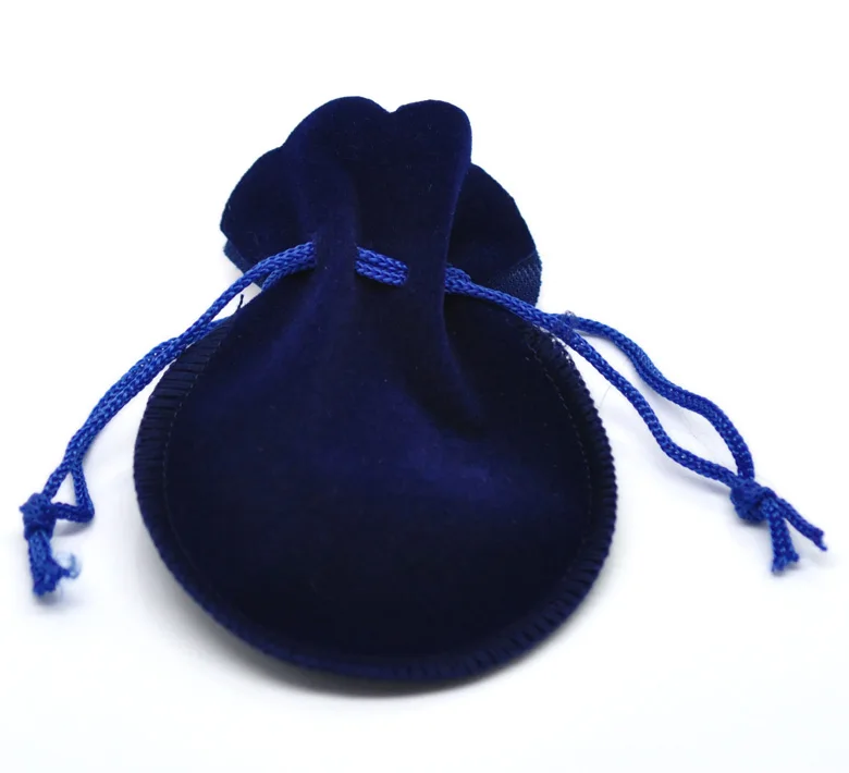 8SEASONS 20PCs Dark Blue Velvet Drawstring Pouches Jewelry Gift Bag ...