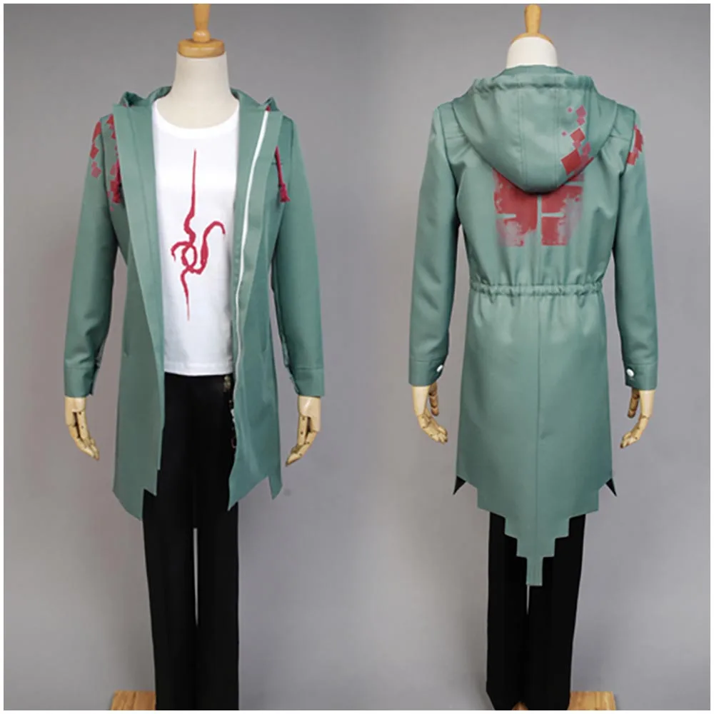 Super Danganronpa Nagito Komaeda Cosplay Costume Jacket Coat ONLY Army ...