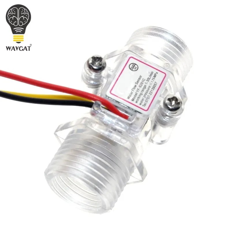 4 stars transparent flow sensor turbine flow meter water flow sensor ...