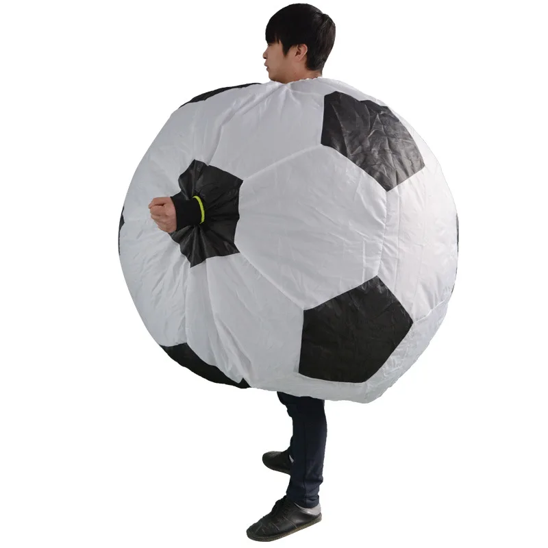 Football Inflatable Costumes Soccer Cosplay Clothes For Adult Halloween ...