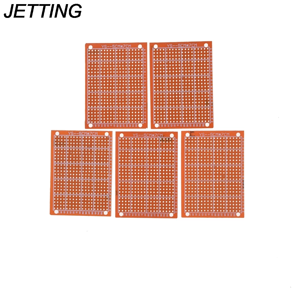 JETTING 10pcs Single Side Copper PCB Plate 5X7CM 1.2mm PCB Protoboard ...