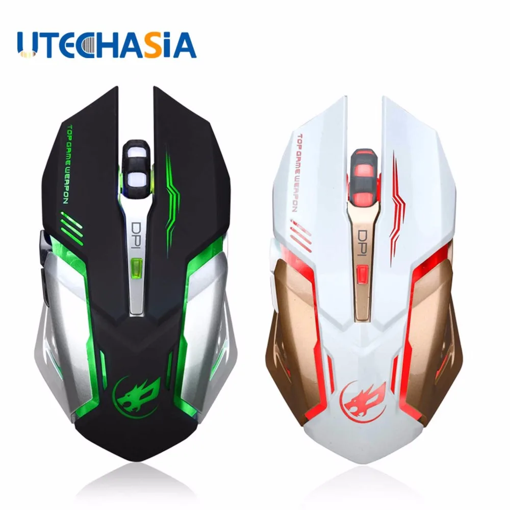 T1 mouse gamer sem fio, botão silencioso e recarregável com 2400dpi ...