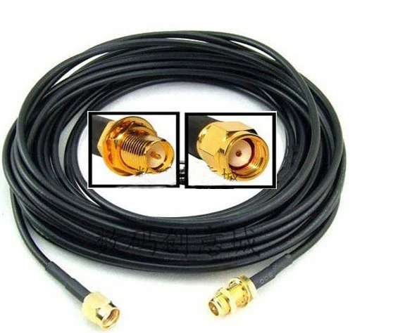 9M RP SMA RP SMA WIFI Antenna Extension Cable Wire for Wireless Wi Fi ...