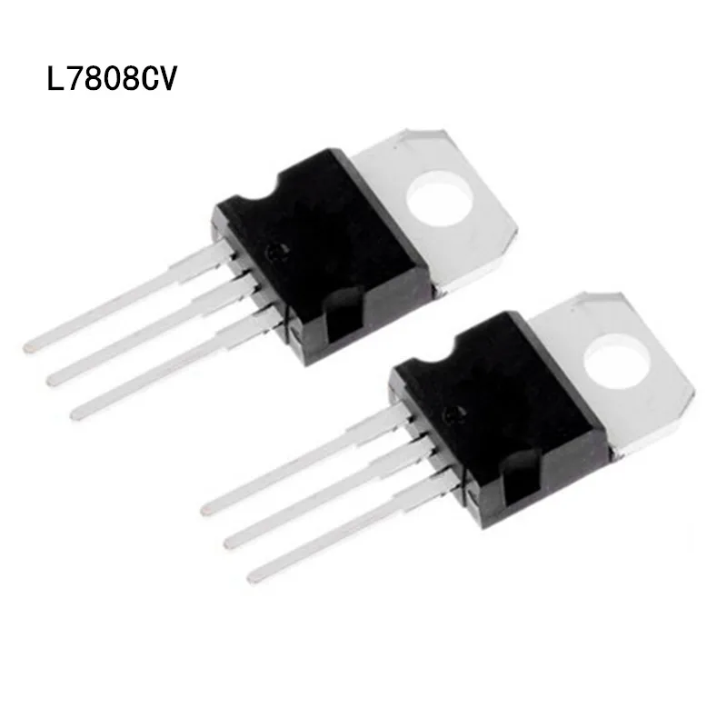 100pcs L7808CV L7808 TO 220 8V 1.5A -in Voltage Regulators/Stabilizers ...