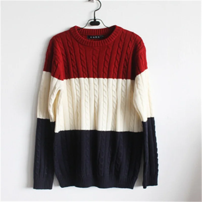 Spring-Autumn-New-trend-women-unisex-lover-red-white-blue-Patchwork ...