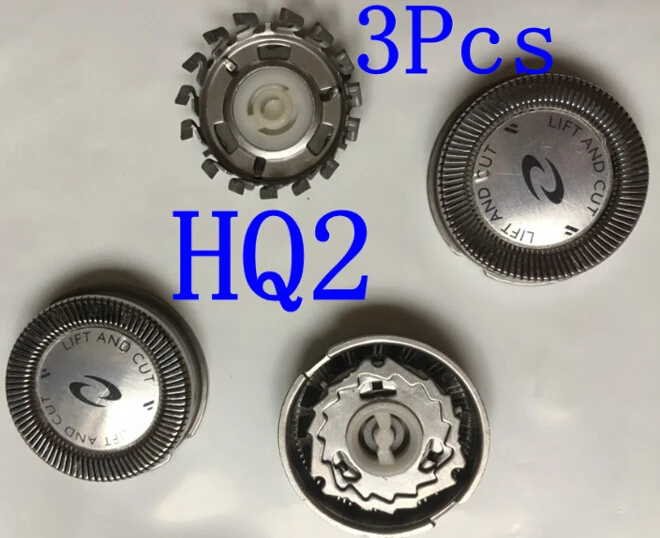 3pcs Hq2 Razor Blade Replacement Head For Philips Electric Shaver Hs255 ...