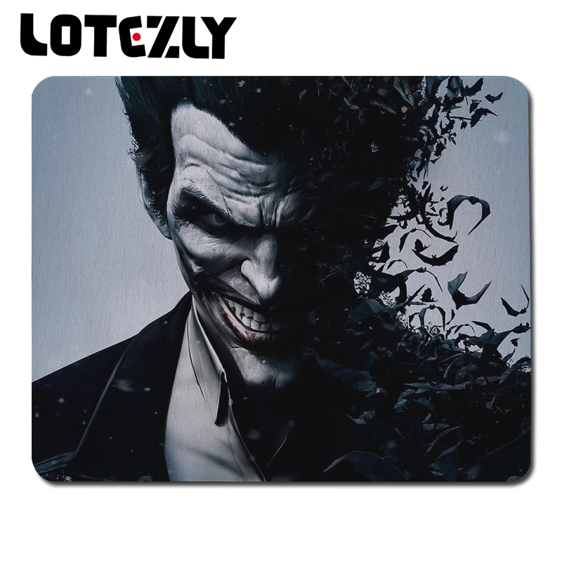Joker Batman Arkham Print Locking Edge Mousemat Rubber Soft Gaming ...