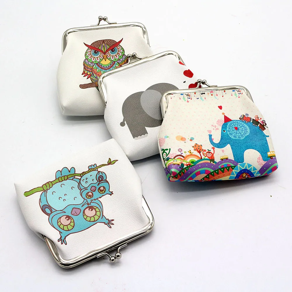 Кошелек с принтом животных для девочек, кошелек для монет, Женский ...