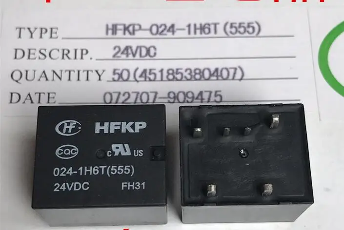 HOT NEW relay HFKP 024 1H6T 24VDC HFKP 024 1H6T 24VDC HFKP 0241H6T 24VDC DC24V DIP6 10PCS/LOT-in ...