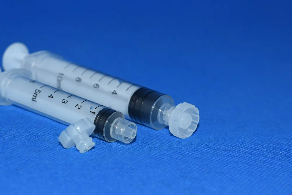 syringe tip caps/glue dispensing syringe barrel tip end cap with Luer ...