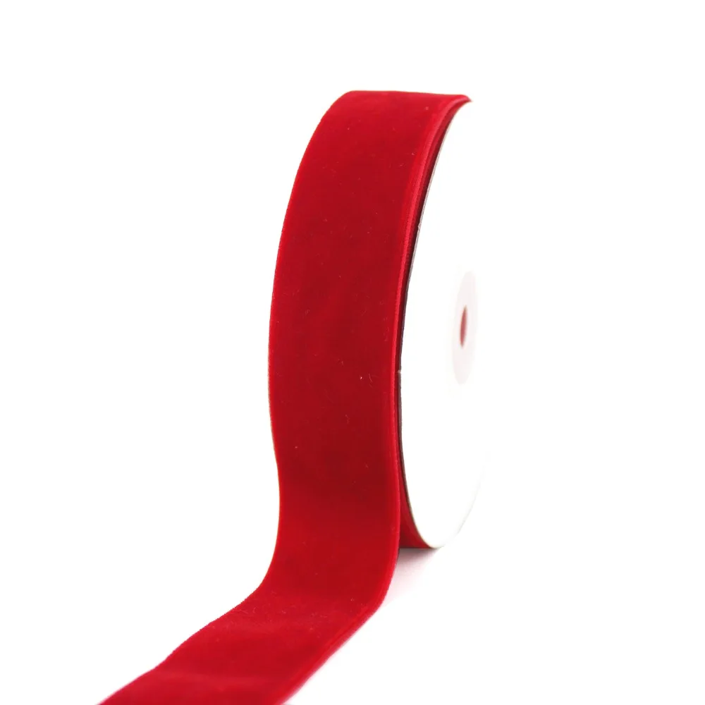 RED Color Velvet Ribbon 1" 25 mm Eco Friendly Wedding Handmade Gift DIY ...