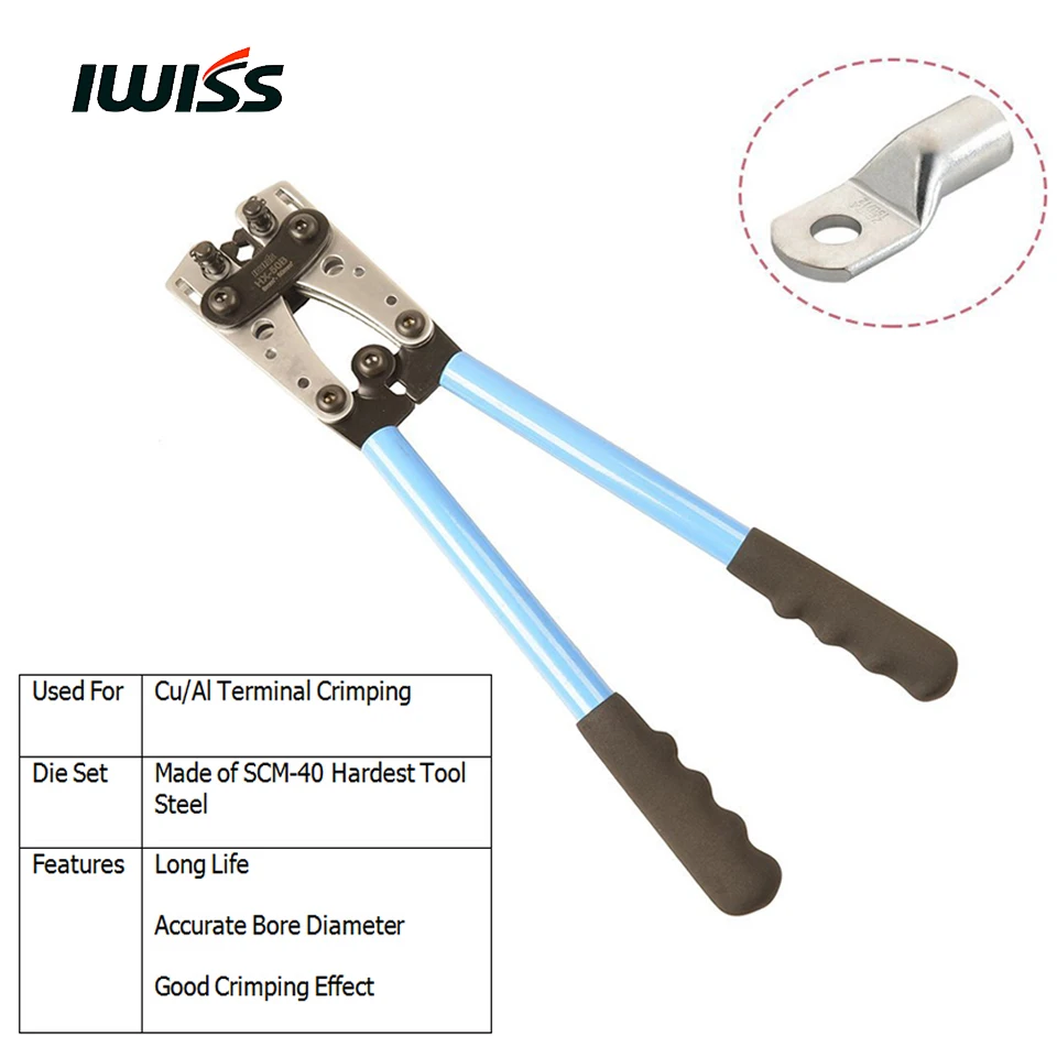 IWISS HX 50B HX 120B HX 150B HX 245B Crimpen Werkzeuge Für 6 50mm2/10 ...