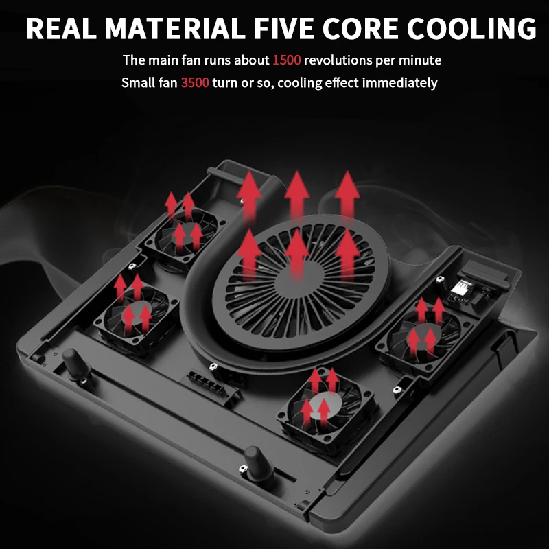 Cooling Pad Laptop Fan Cooler macbook air pro Notebook Rapid 11" 12" 13 ...