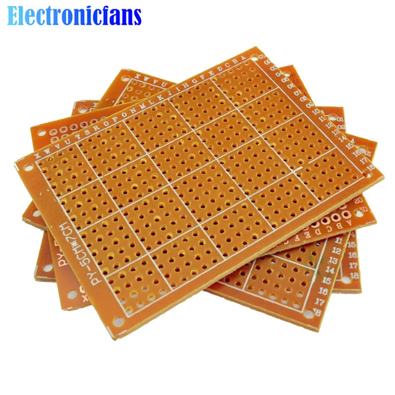 10PCS/Lot Universal PCB Board 5x7 5 x 7 cm 2.54mm DIY Prototype Paper ...