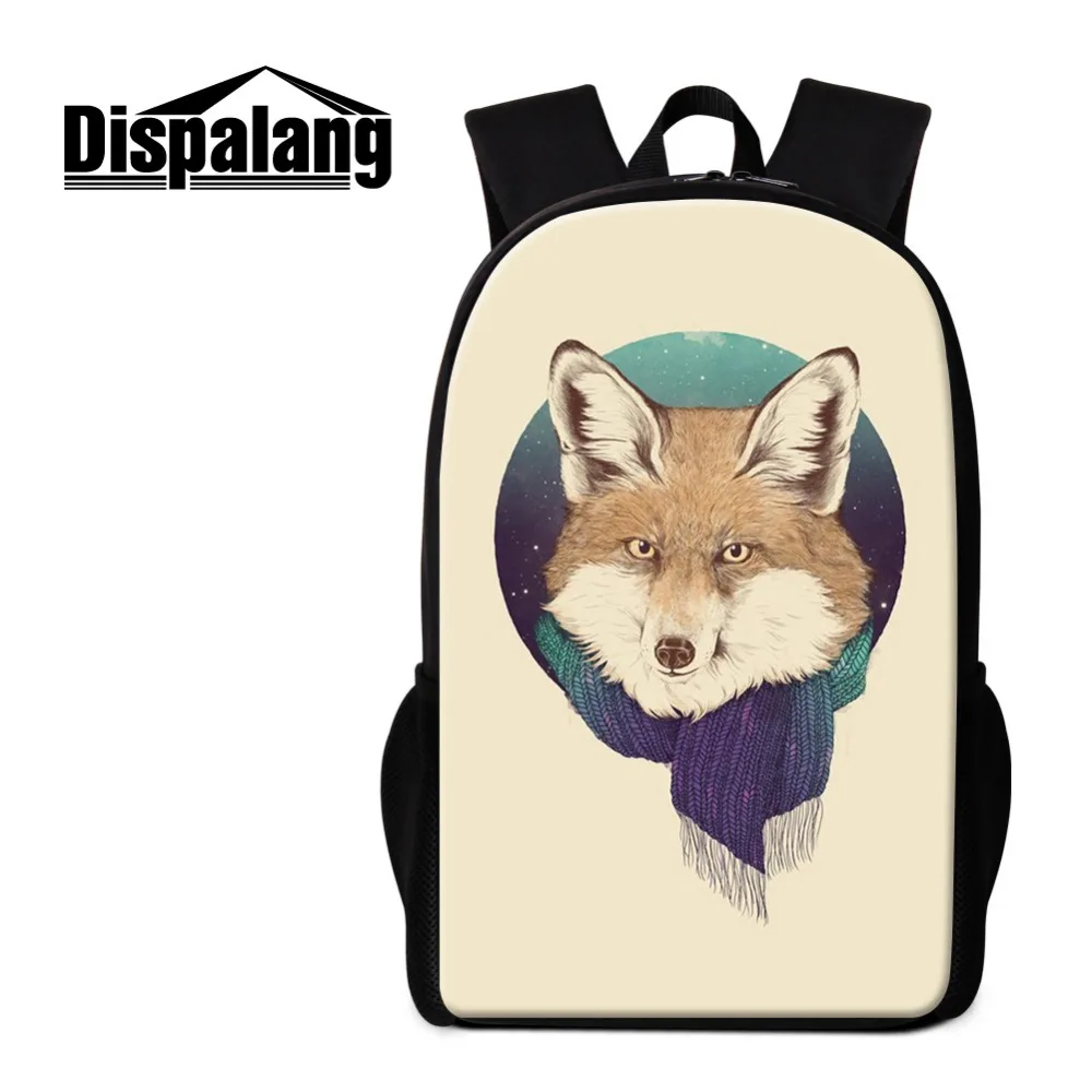 Dispalang Children School Bags Animal Fox Backpack Men Women Schoolbag ...