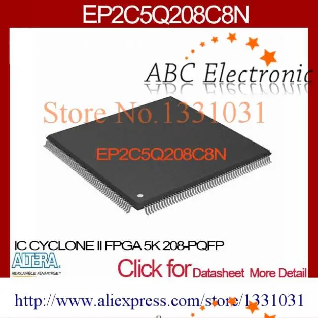 EP2C5Q208C8N IC CYCLONE II FPGA 5K 208 PQFP EP2C5Q208C8N 208 EP2C5Q208 208C Q208 208C8N|fpga ...