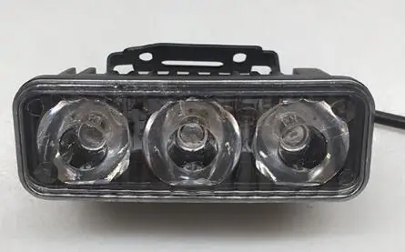9w 3 White Led Len Square Shaped Spotlight Headlight For Motorcycle ...