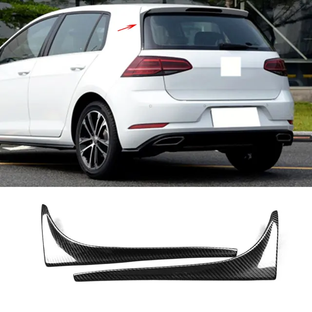 Carbon Fiber Car Rear Spoiler Side Wing Lip for Volkswagen Golf 7 MK7 ...
