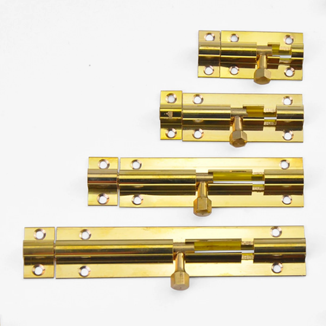 Security Latch Sliding Lock Durable Brass Door Slide Lock Catch Home Security Latch Sliding Lock Durable Brass Door Slide Lock Catch Home