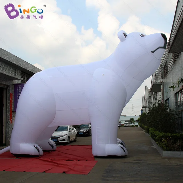 Christmas Polar Bear For Advertising Event Decoration Outdoor Giant 6m ...