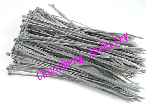 2015 new 200pcs Grey color 8" 2.0x200mm Network Nylon Plastic Cable ...