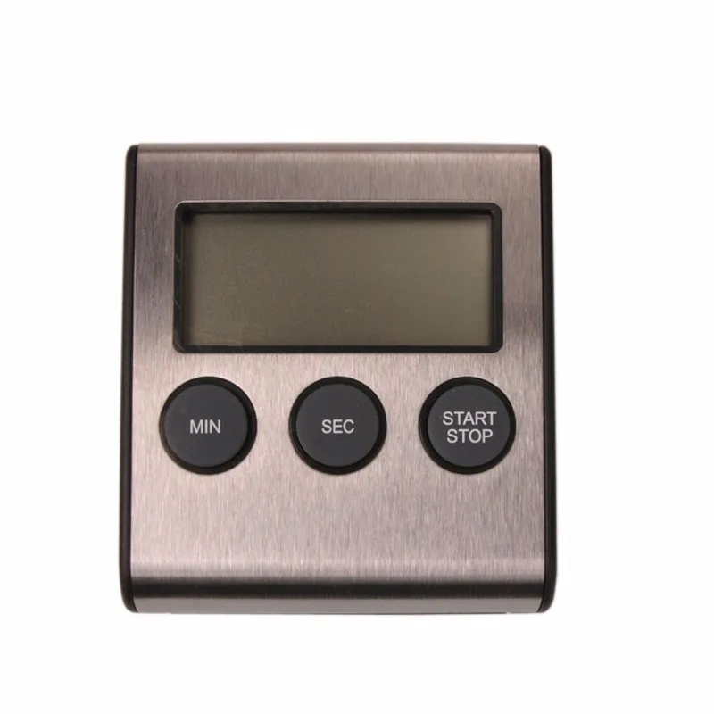 Digital Timer Countdown Kitchen Electronics Stainless Steel Surface 99 Min 59 Sec Lcd Timers