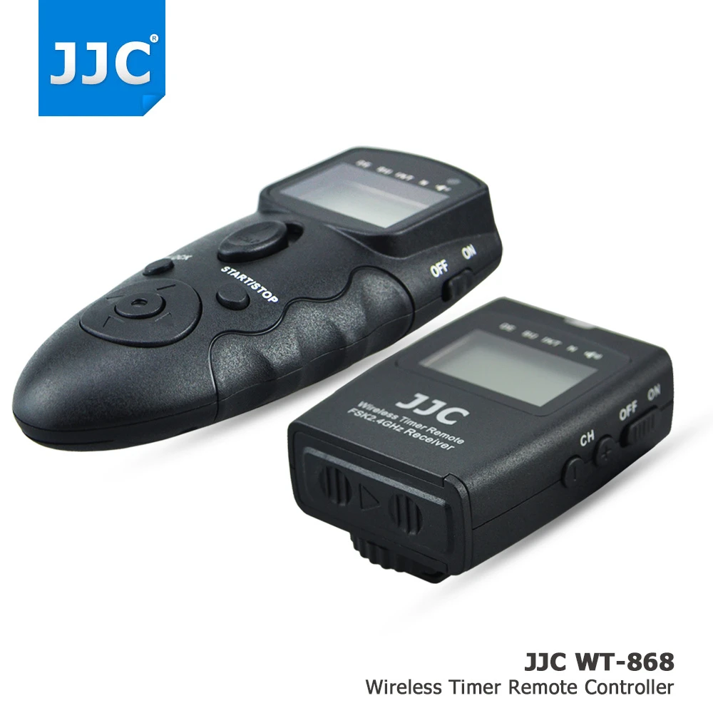 JJC Wireless Multifunction LCD Timer Remote Control For Canon EOS 850D 5DS R7 R10 1DC 5D 7DM3 ...
