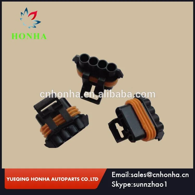 Conector automotivo fêmea à prova d' água preto de 4 vias 12162144 para ...