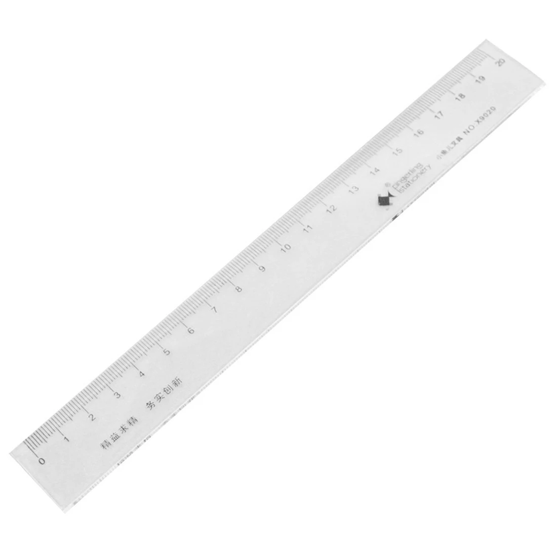 20cm 7.8 Inch Length Measure Clear Plastic Straight Edge Ruler 2 Pcs-in ...