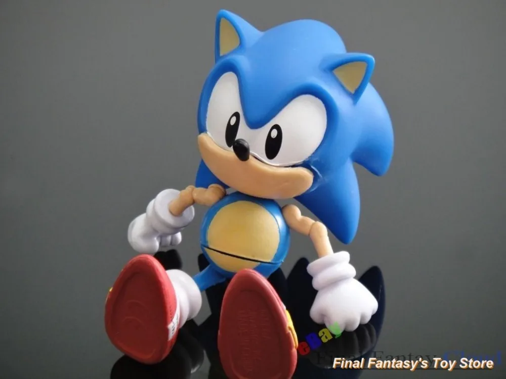 The HEDGEHOG Super Sonic figure 4.3" tall Articulated PVC Free ...