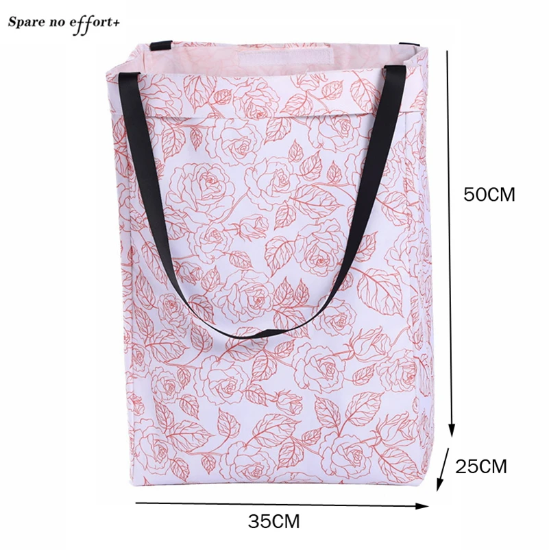 Водонепроницаемая Складная тканевая корзина для белья с ручками корзина для хранения