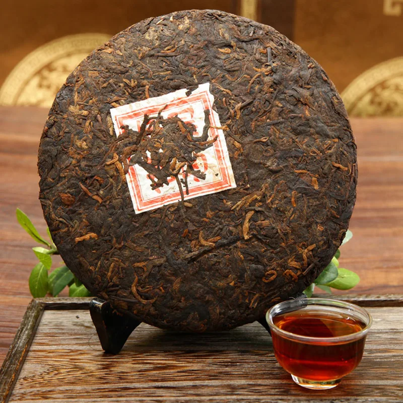 Ripe pu er tea 357g oldest chinese puer tea 357 g ansestor antique honey sweet red ancient tree ...