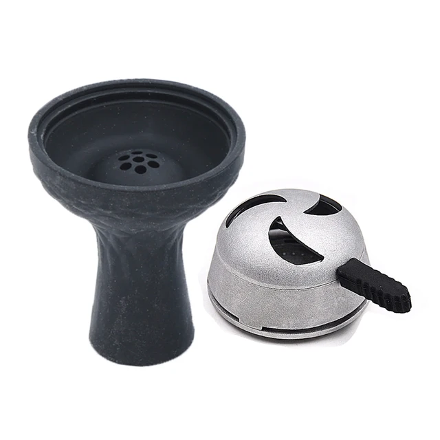 Shishia Hookah Multi hole Silicone Bowl+Frosted Kaloud Narguile for ...