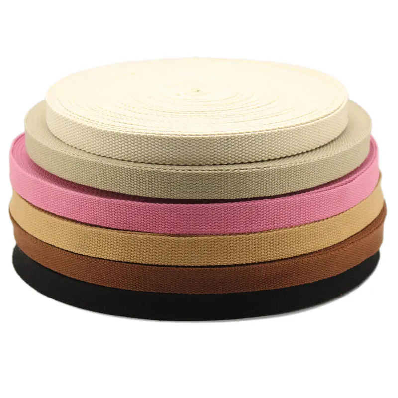 3m/lot 20mm Woven Cotton Webbing Ribbons Sewing Bags Strap Thicken Belt ...