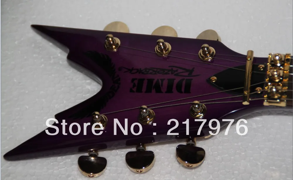 Купить фиолетовый Дин Диме razorback электрогитара Блум музыка byo ...